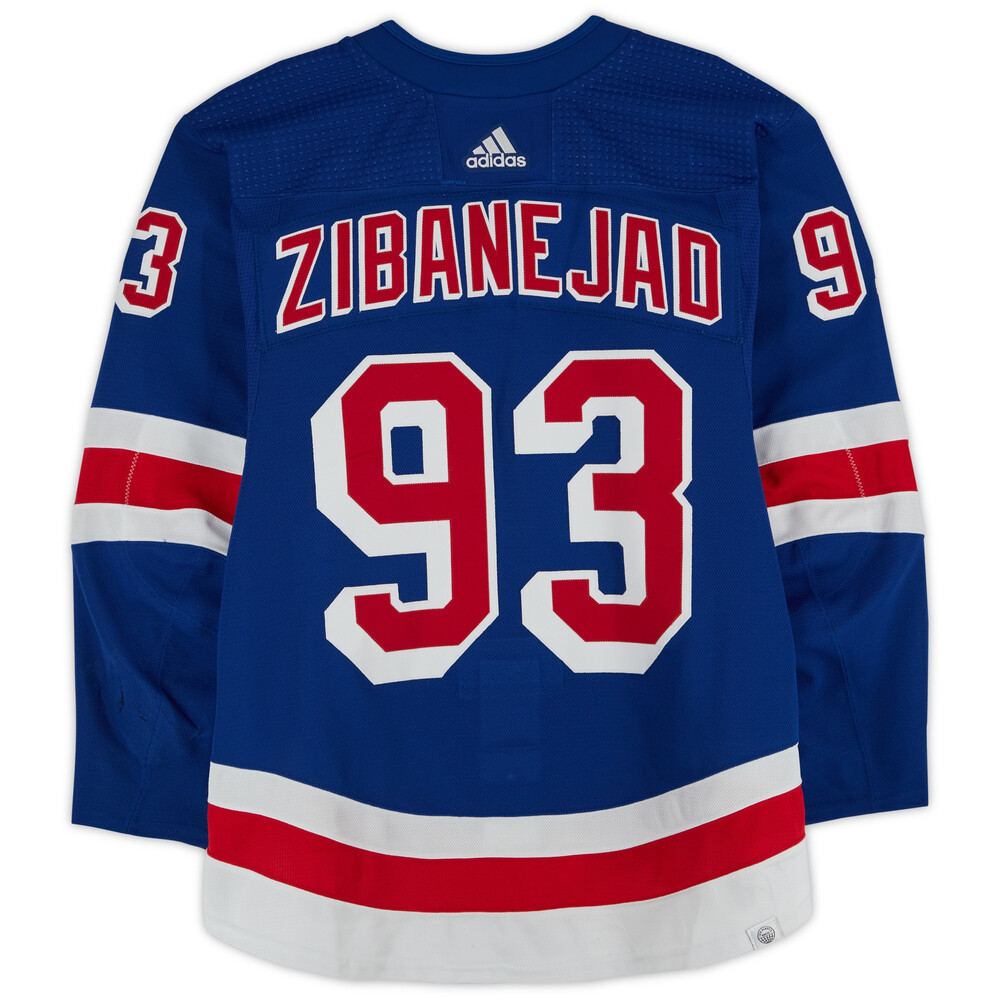 Mika Zibanejad New York Rangers Game-Used #93 Blue Set 1 Jersey from ...