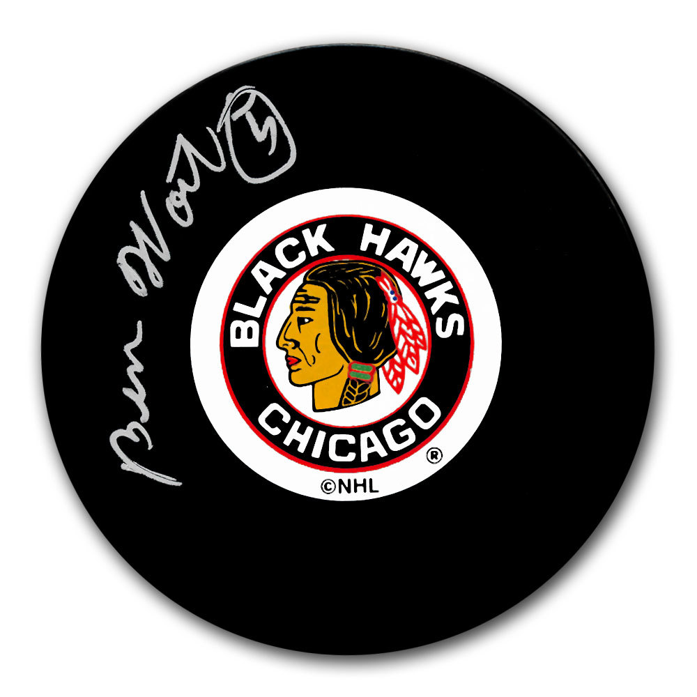 Benny Woit Chicago Blackhawks Autographed Puck - NHL Auctions