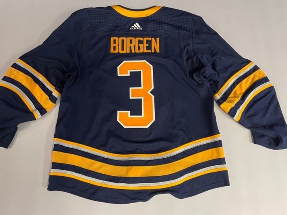 William Borgen 2019-20 Buffalo Sabres Game-Issued Set 3 Home Jersey ...