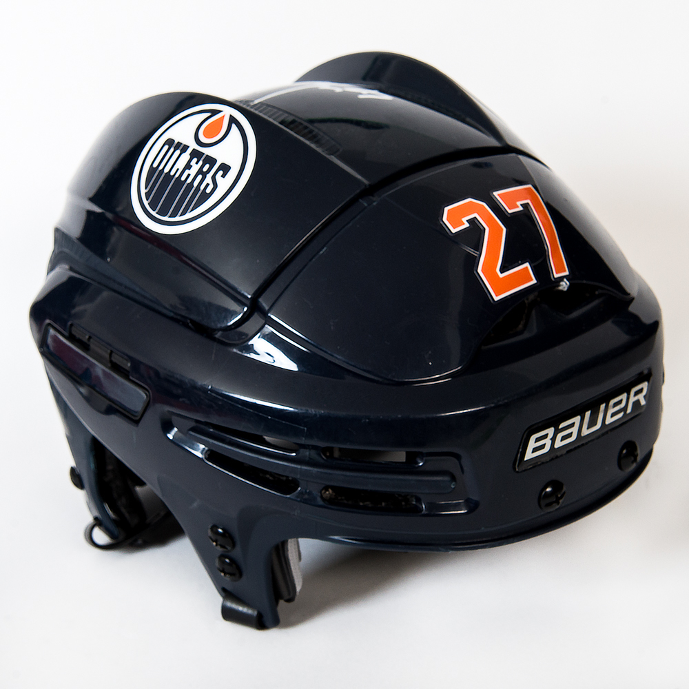 Milan Lucic #27 - Autographed 2017-18 Edmonton Oilers Game-Worn Navy ...