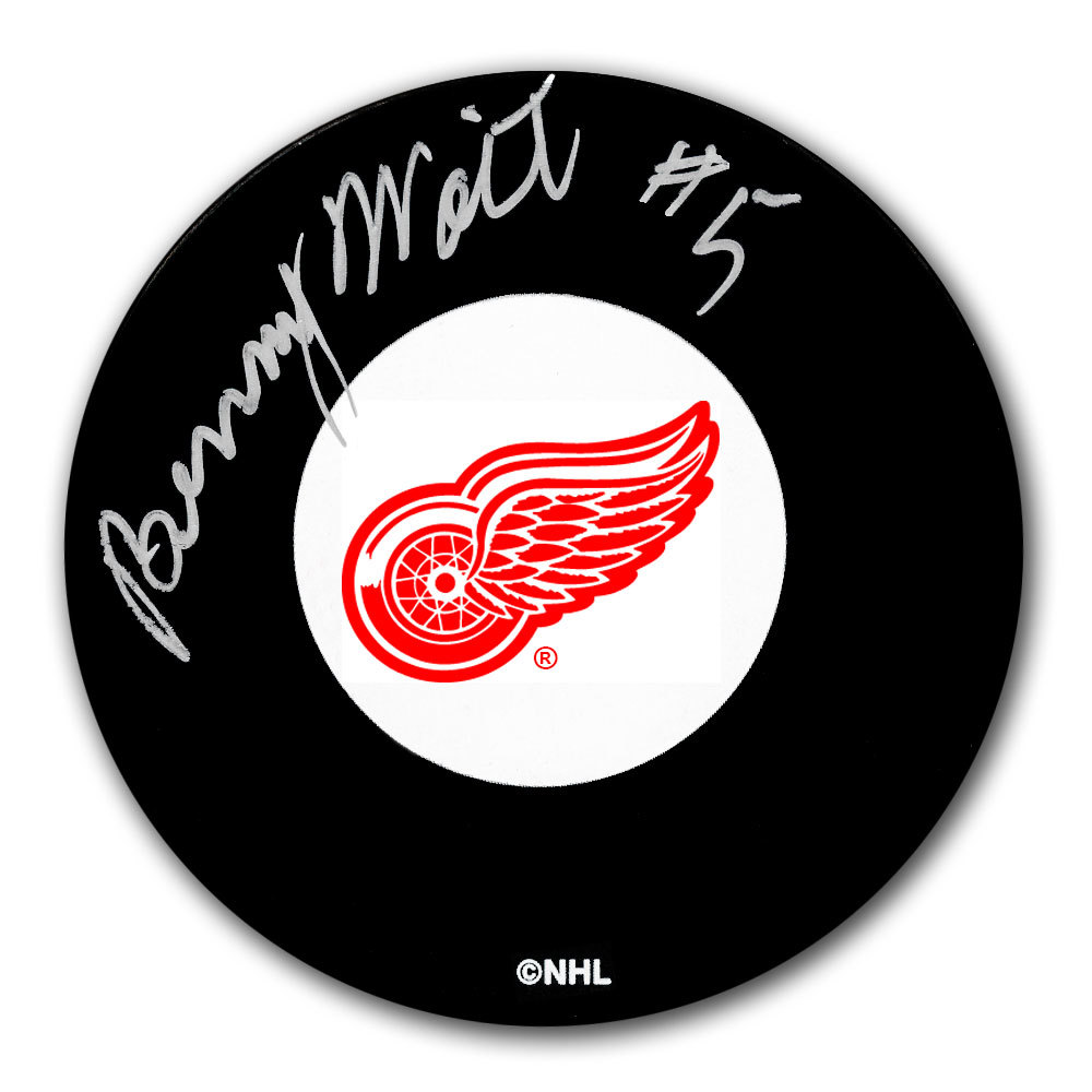 Benny Woit Detroit Red Wings Autographed Puck - NHL Auctions