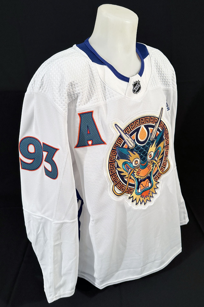 Ryan Nugent-Hopkins #93 - Autographed Edmonton Oilers 2024 Lunar New ...