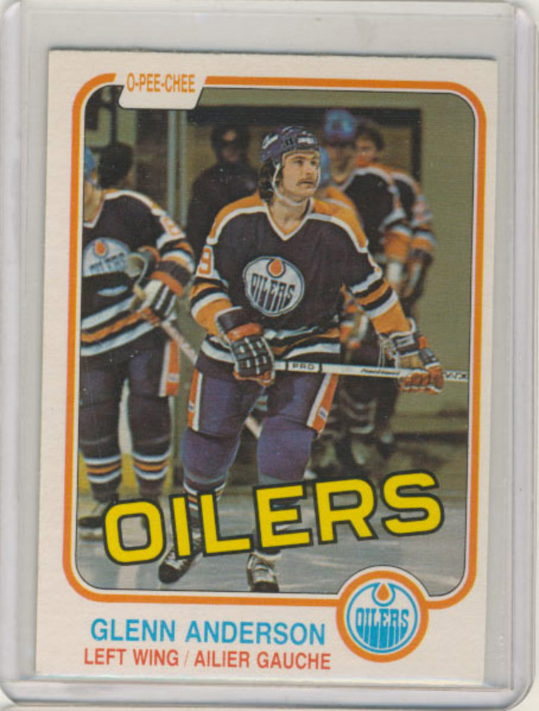 1981-82 OPC #108 GLENN ANDERSON Edmonton Oilers MT Rookie Card - NHL ...