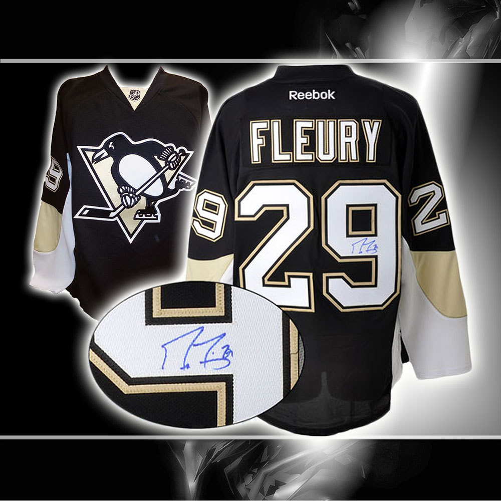 Marc-Andre Fleury Pittsburgh Penguins Autographed Jersey - NHL Auctions