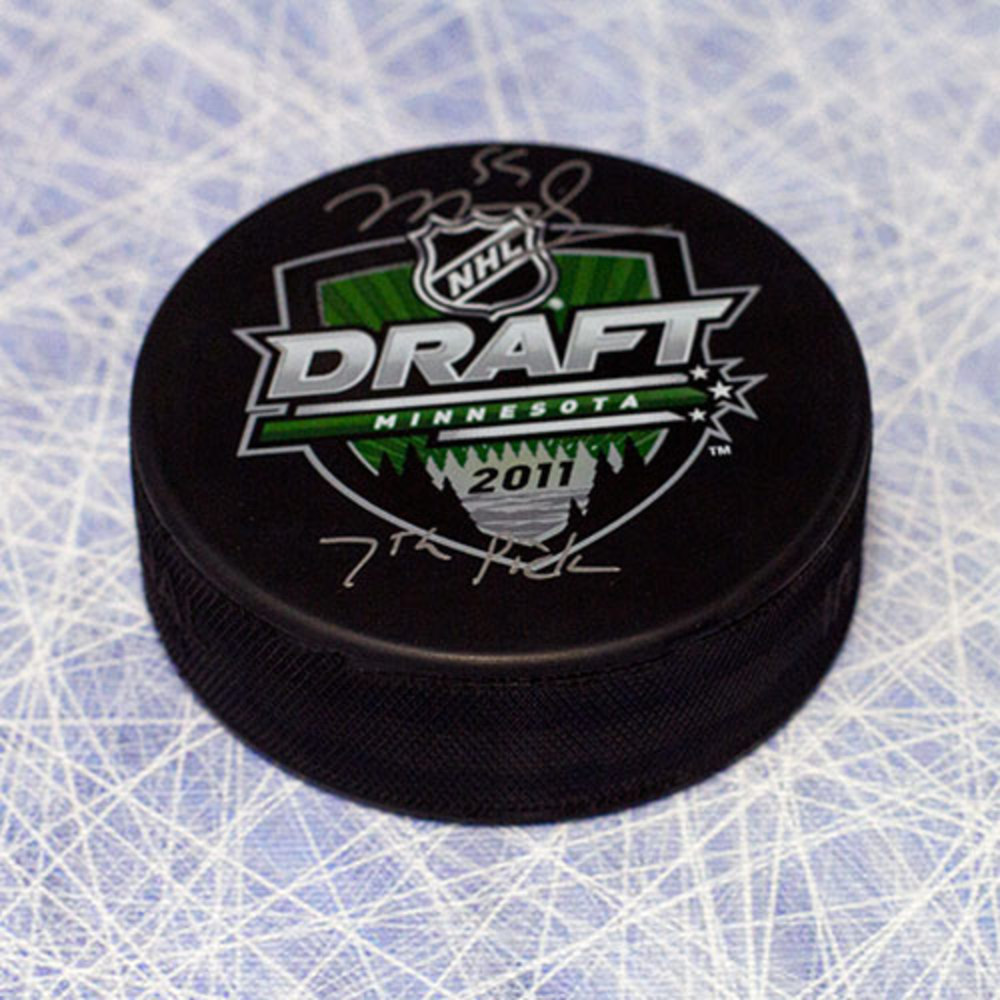 Mark Scheifele 2011 NHL Draft Day Puck Autographed w 7th Pick ...
