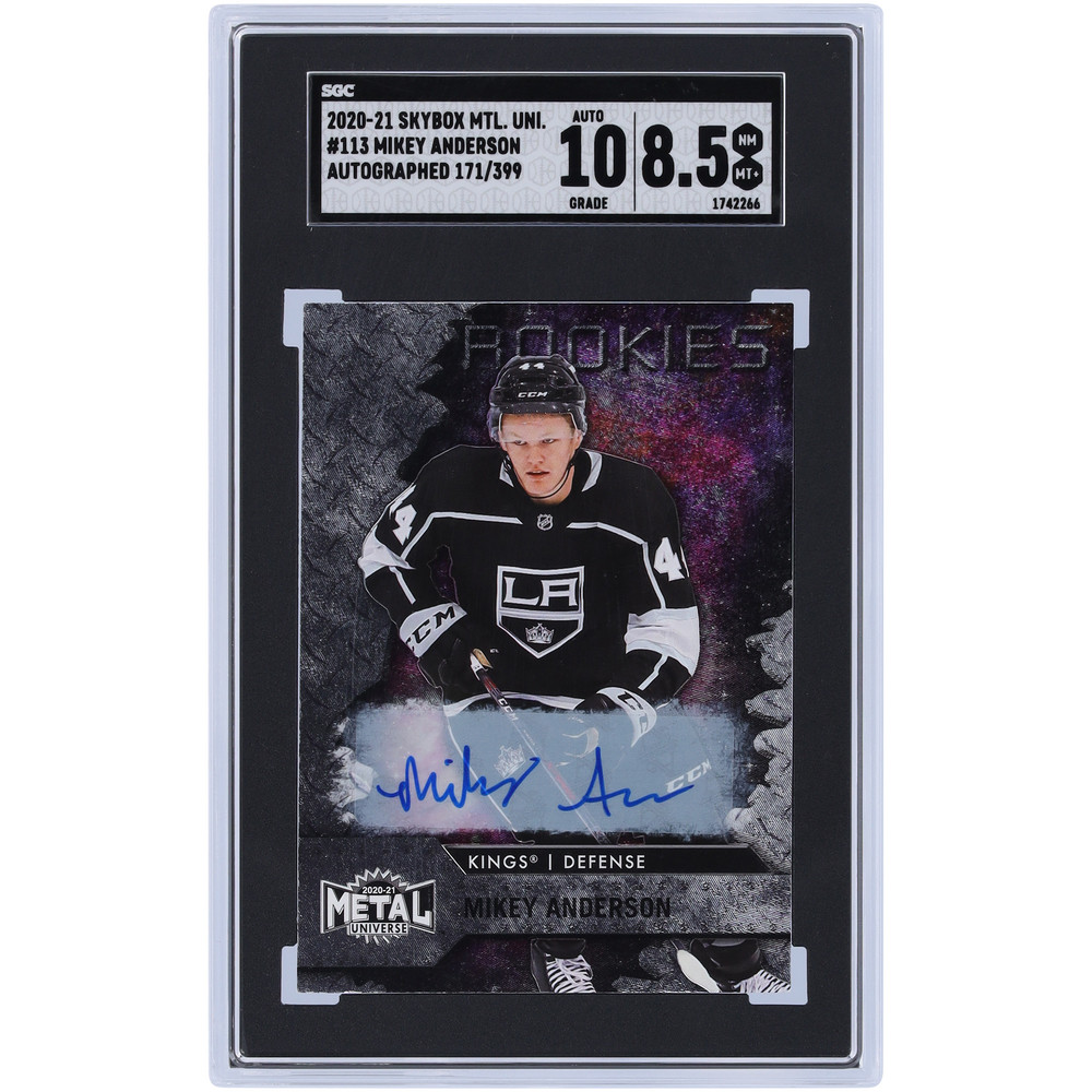 Mikey Anderson Los Angeles Kings Autographed 2020-21 Skybox Metal ...