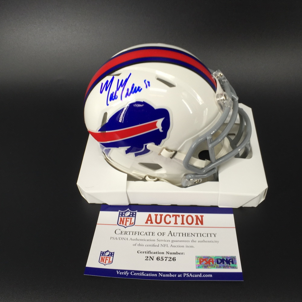 Bills - Matt Milano Signed Mini Helmet | The official auction site of ...