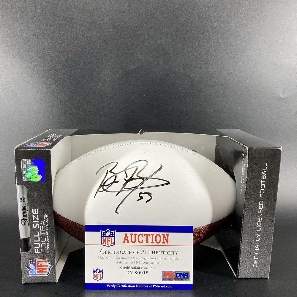NFL - Panthers Brian Burns Signed Panel Ball with Pro Bowl Logo | The ...