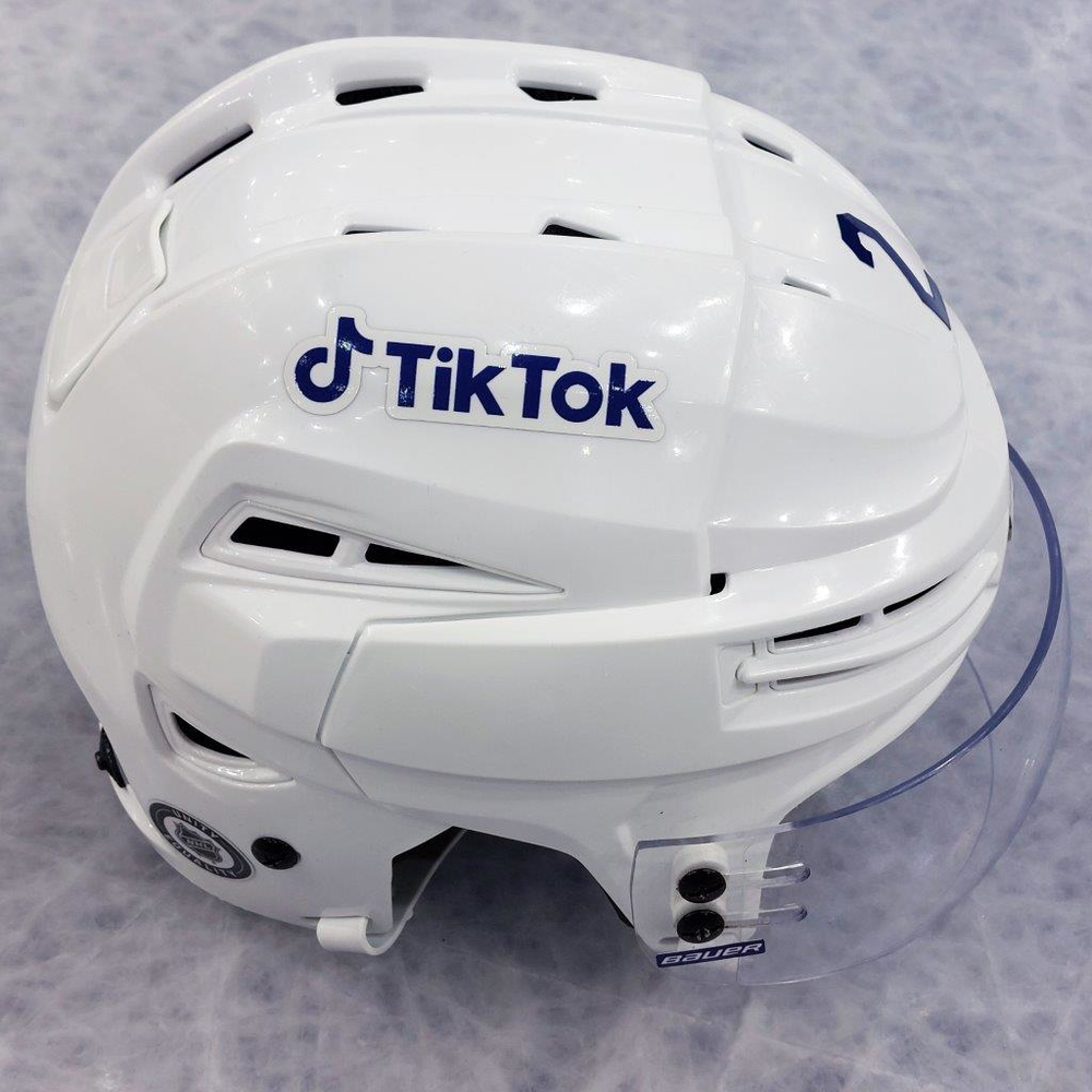 Luke Schenn 2022-23 Game Worn Helmet | Real Sports Auction