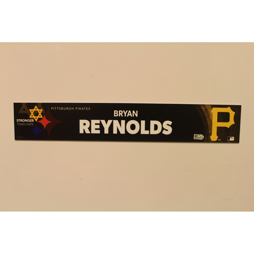 2019 Game Used Locker Nameplate - Bryan Reynolds | Pittsburgh Pirates ...