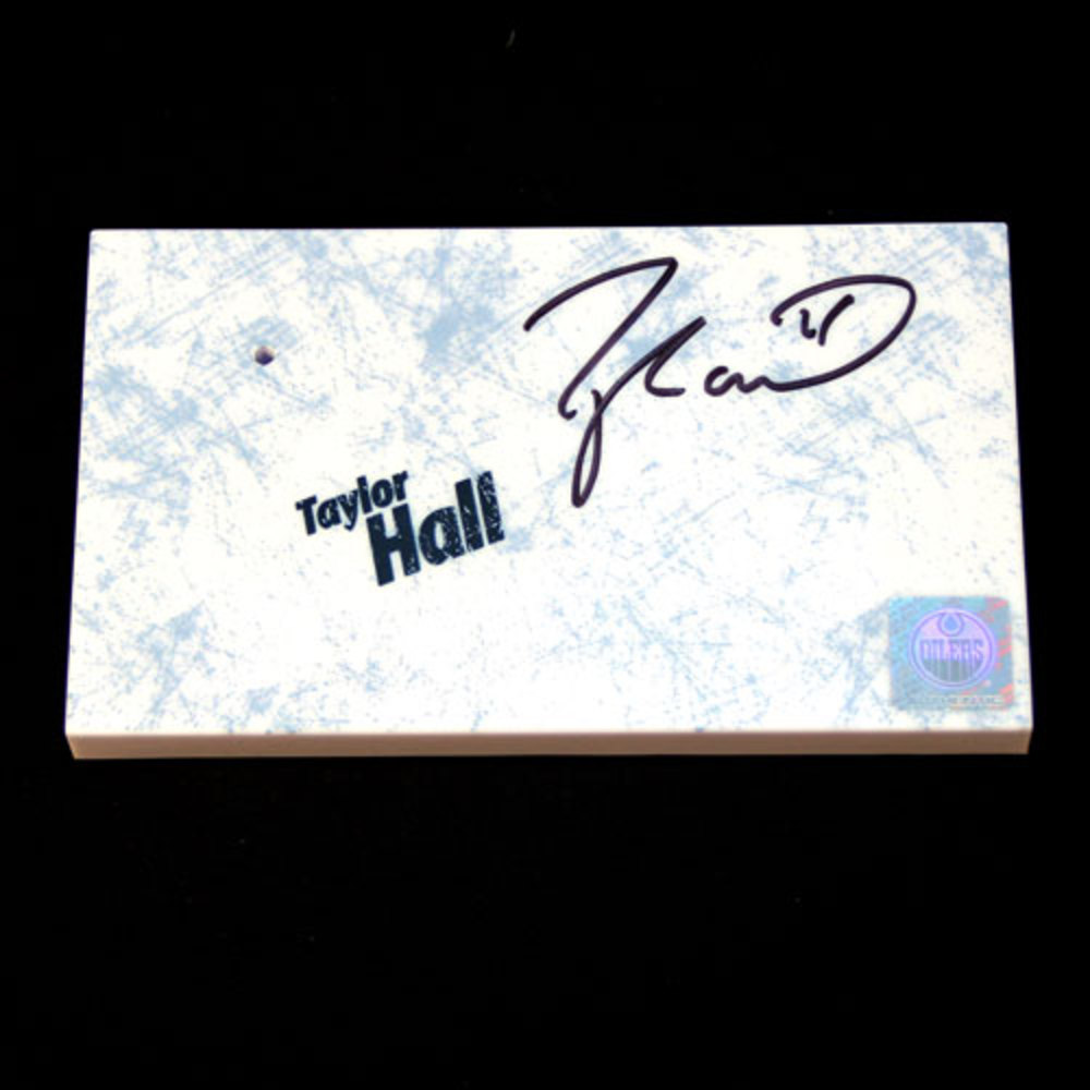 Taylor Hall Autographed Edmonton Oilers McFarlane Toys Action Figure ...