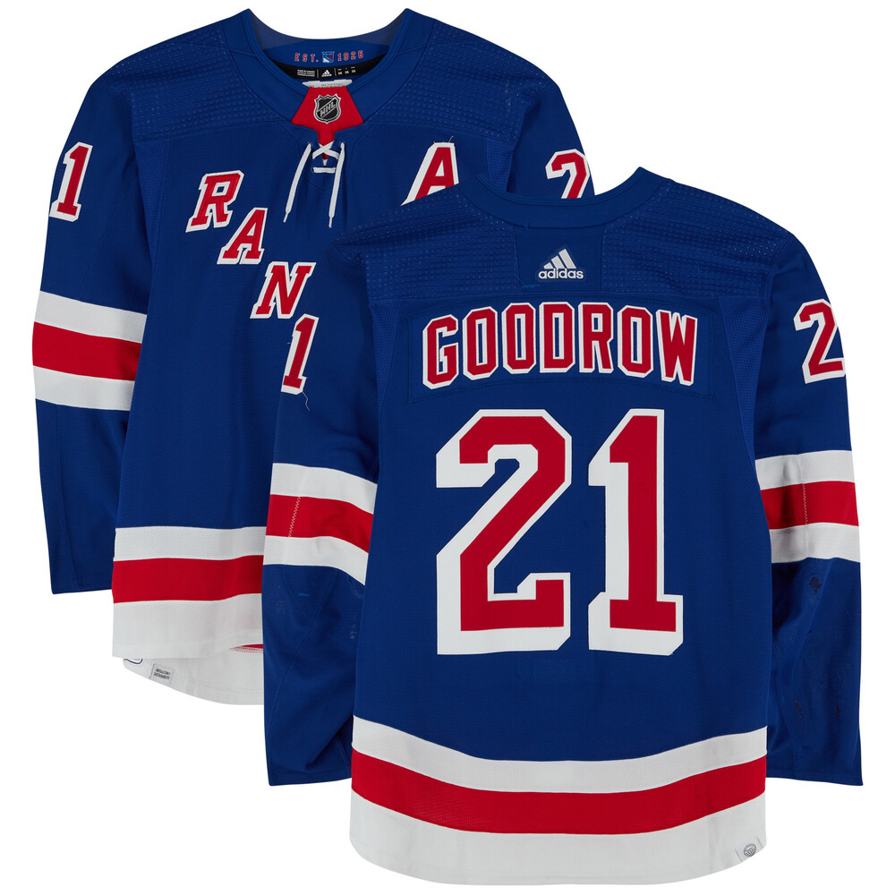 Barclay Goodrow New York Rangers Game-Used #21 Blue Set 1 Jersey from ...