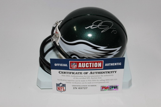 DESEAN JACKSON SIGNED EAGLES MINI HELMET | The official auction site of ...