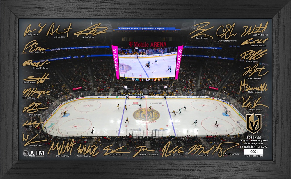 Vegas Golden Knights 2021-22 Signature Rink LE #1 - NHL Auctions