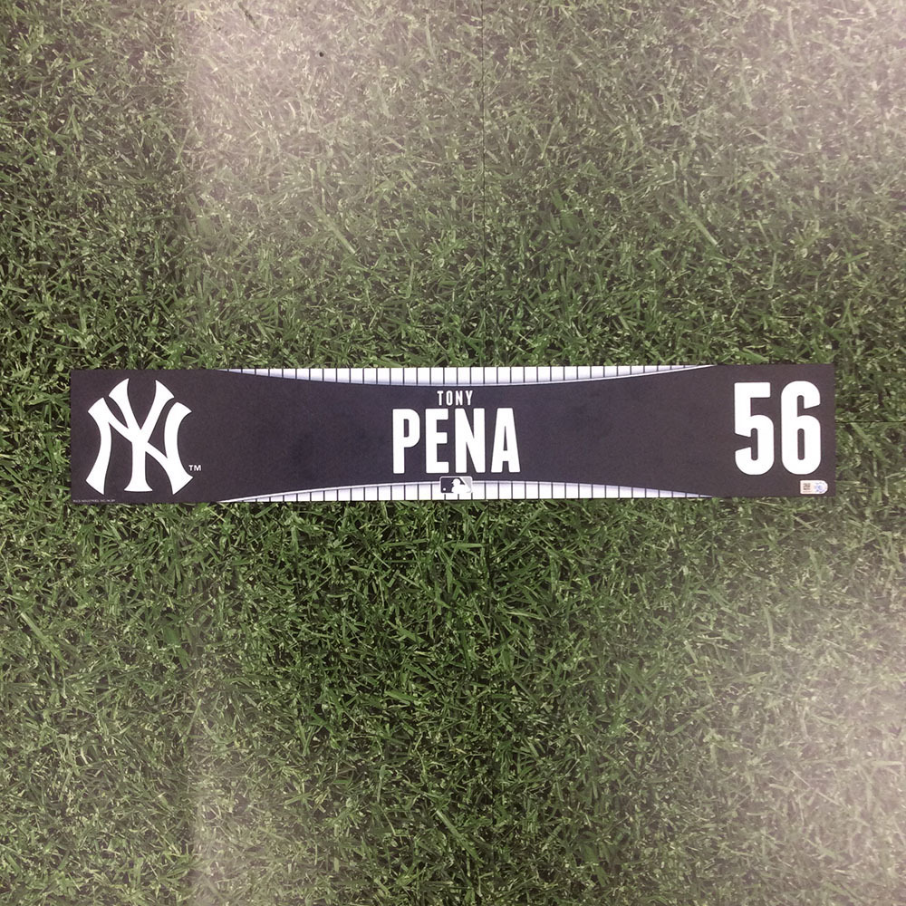 Tony Pena New York Yankees Locker Nameplate EK877977 | MLB Auctions