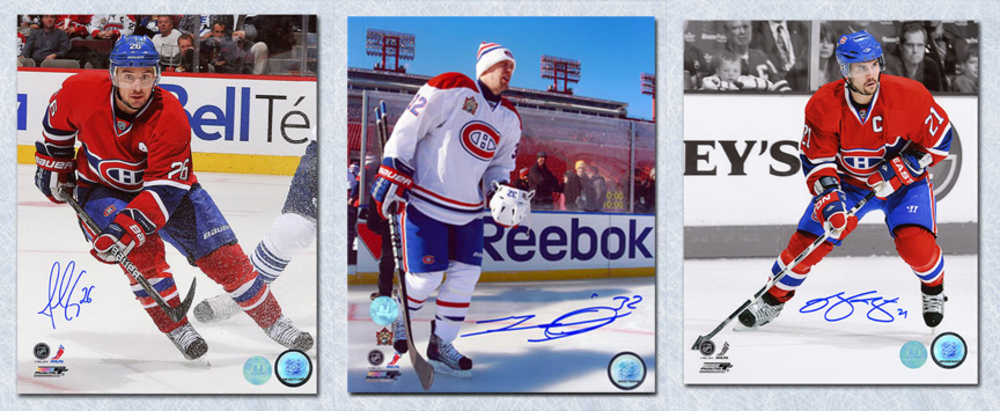 Montreal Canadiens Autographed 8x10 Photo Lot of 3 - Brian Gionta ...