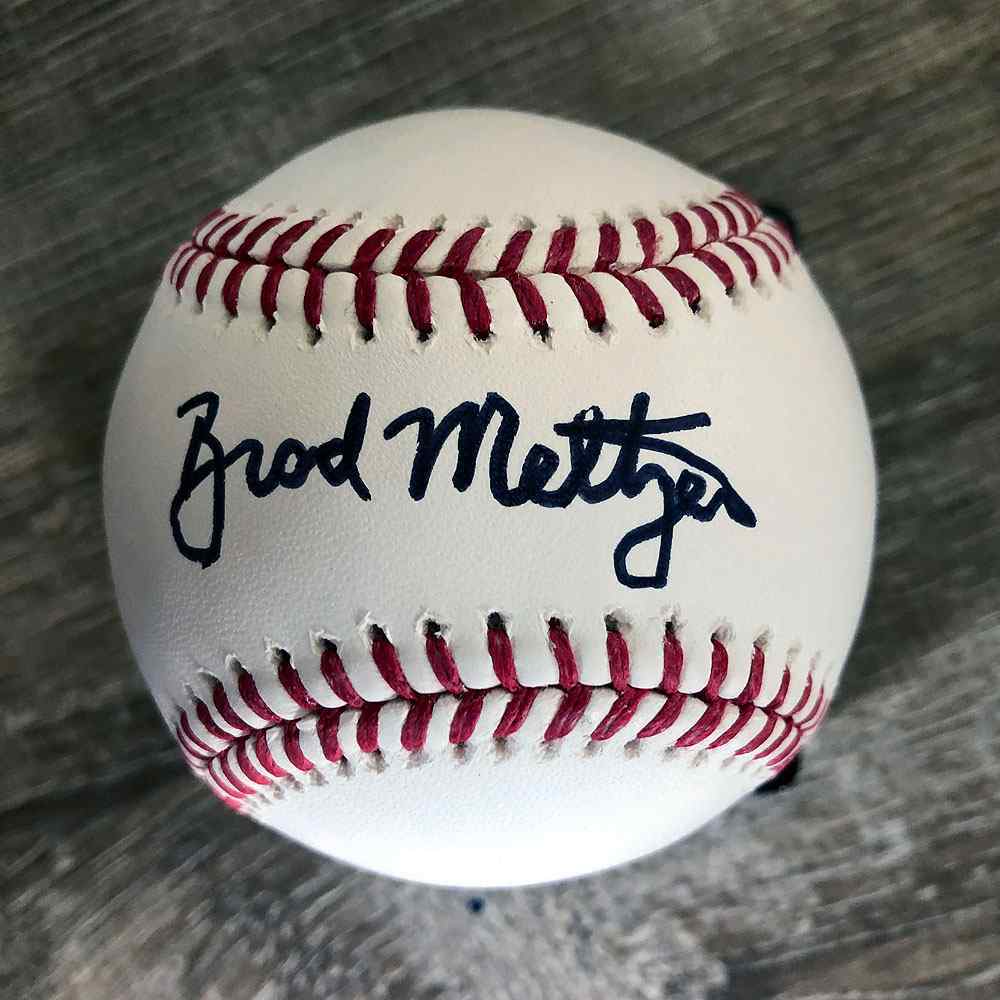 UMPS CARE AUCTION: Brad Meltzer Signed Baseball | MLB Auctions