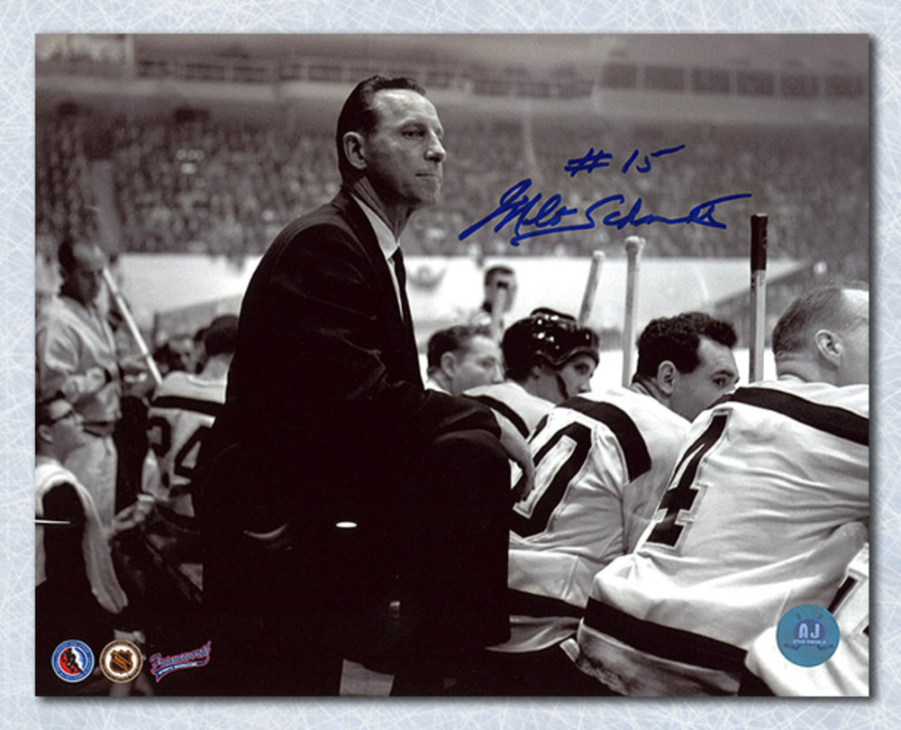 Milt Schmidt Boston Bruins Autographed Coach 8x10 Photo - NHL Auctions