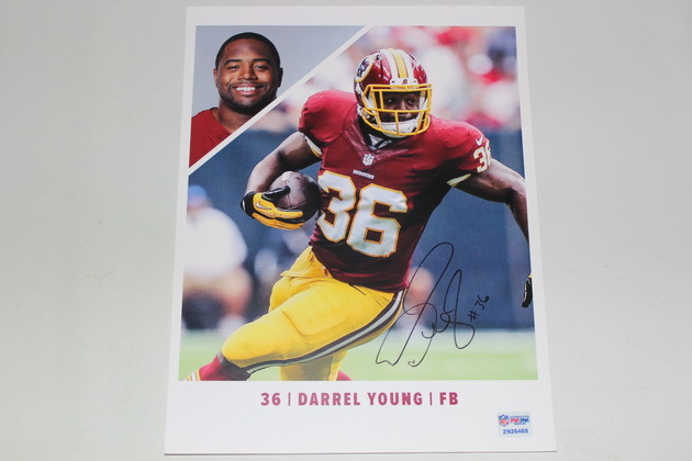 NFL Auction | REDSKINS - DARREL YOUNG SIGNED 8X10 PHOTO