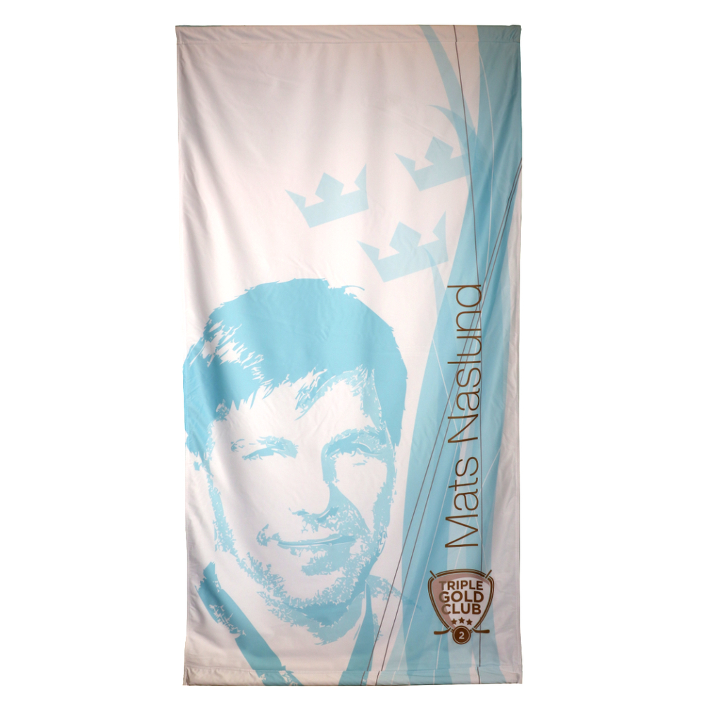 Mats Naslund (Sweden) - IIHF Triple Gold Club Olympic Banner (93'x48 ...