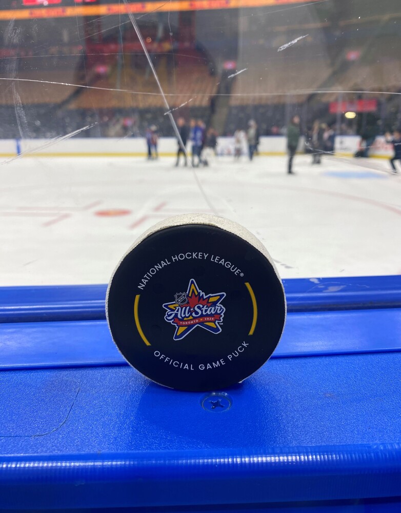 Brady Tkachuk Game-Used Goal Puck from February 3, 2024 vs. Team ...