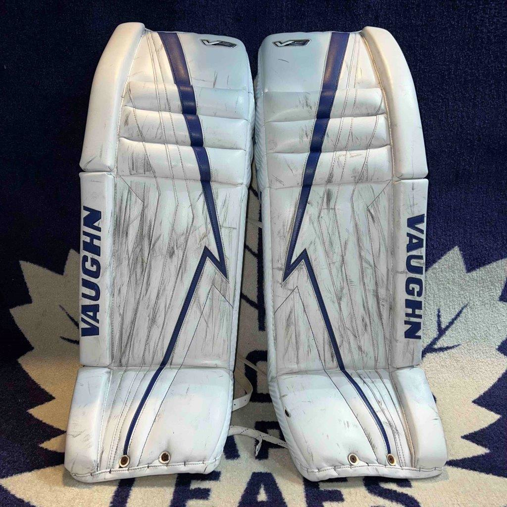 Jack Campbell 2021-22 Game Worn Goal Pads (Photo-Matched to 29 Games ...