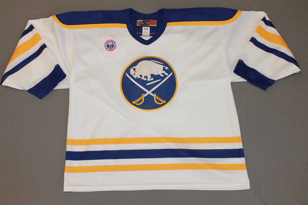 Mike Robitaille Autographed Buffalo Sabres Breast Cancer Awareness ...