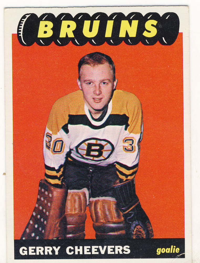 1965-66 Topps #31 GERRY CHEEVERS Boston Bruins VG/EX Rookie Card - NHL ...