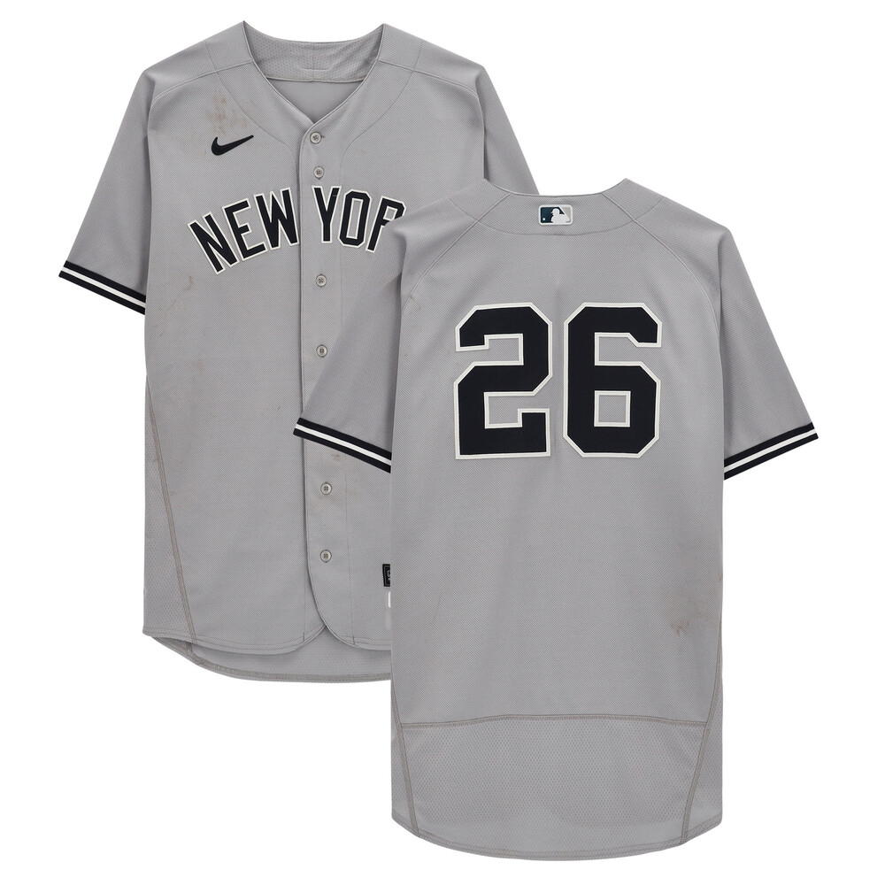 DJ LeMahieu New York Yankees Game-Used Nike #26 Jersey vs. Detroit ...