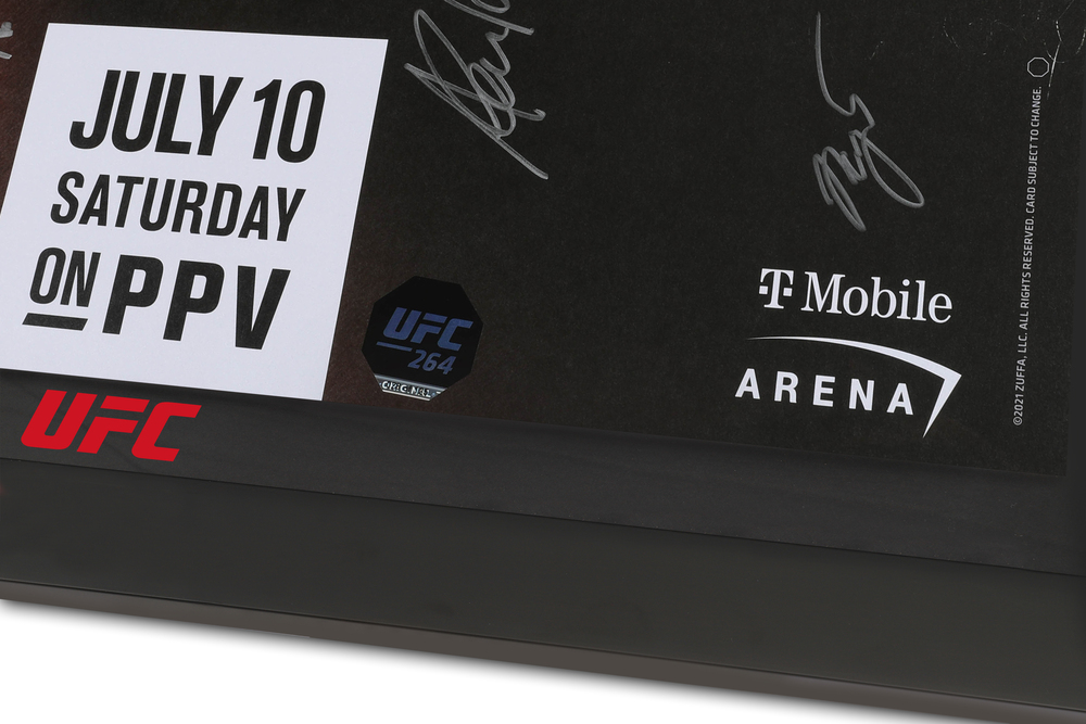 UFC 264: Poirier vs. McGregor 3 Autographed Event Poster | UFC Collectibles