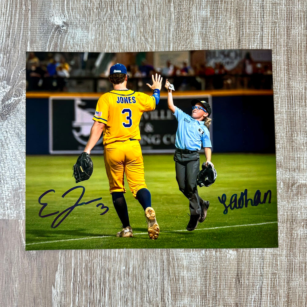 UMPS CARE AUCTION: Lathan the Kid Umpire and Savannah Bananas Eric ...