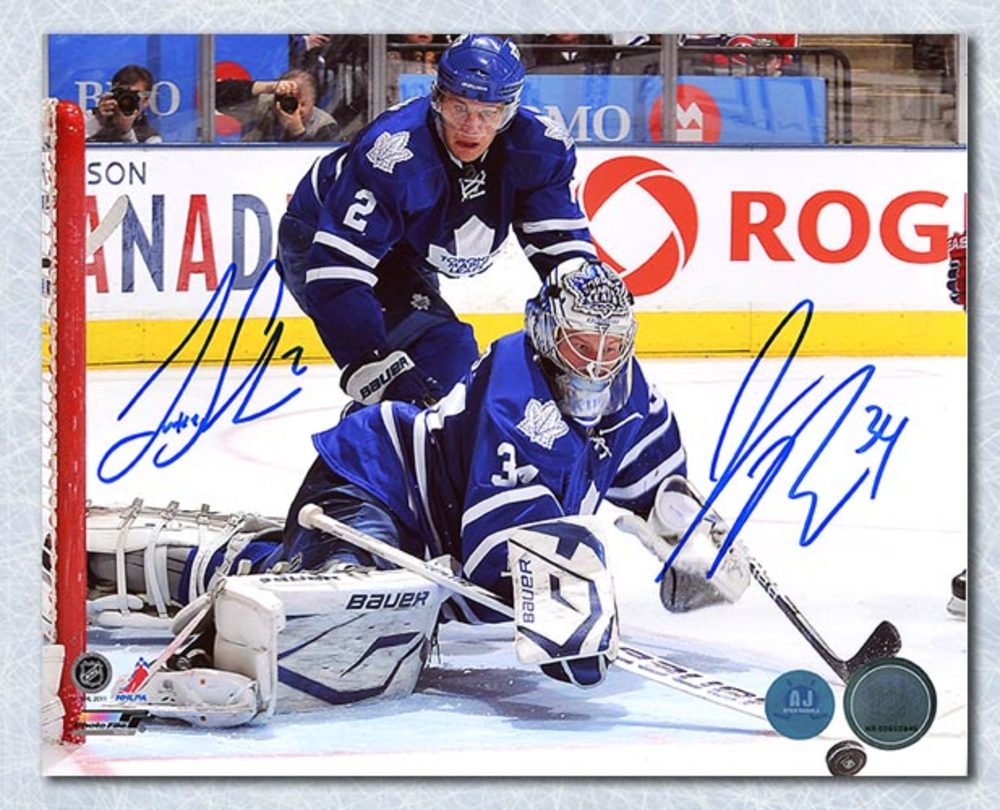 JAMES REIMER & LUKE SCHENN Toronto Maple Leafs DUAL-Autographed 8x10 ...