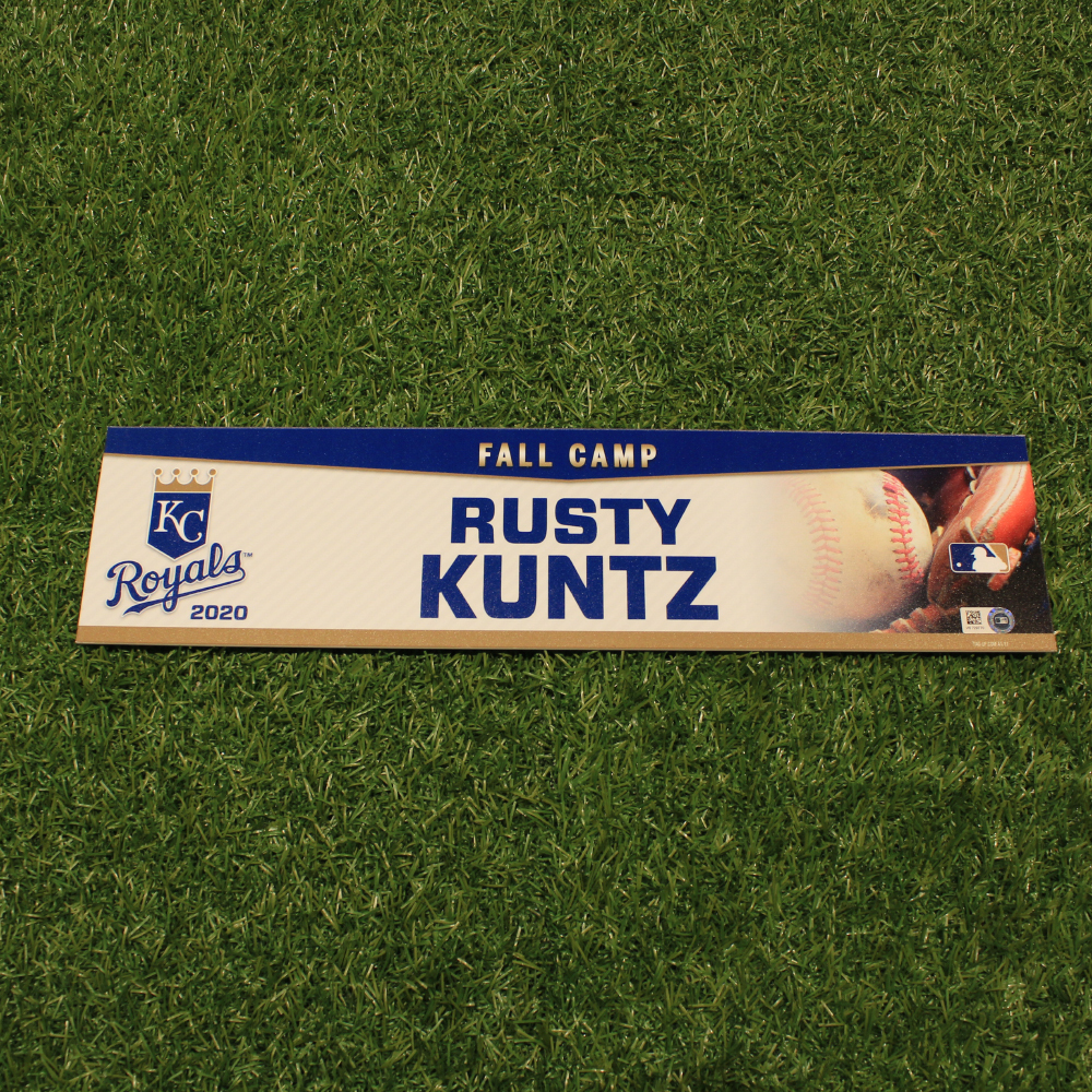 Team-Issued 2020 Fall Camp Locker Tag: Rusty Kuntz | MLB Auctions