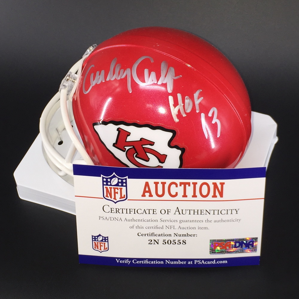 HOF - Chiefs Curley Culp Signed Mini Helmet | The official auction site ...