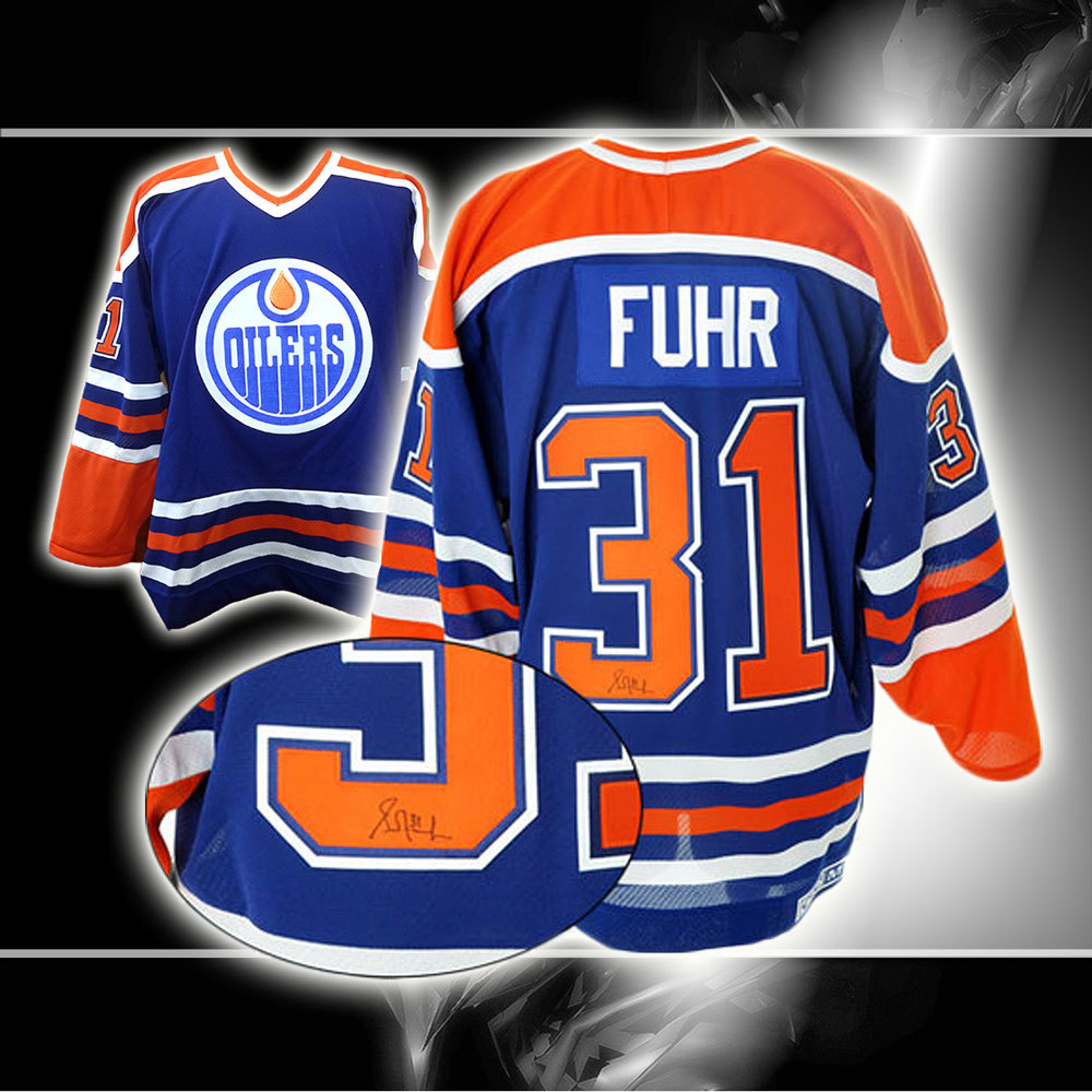 Grant Fuhr Edmonton Oilers Autographed Jersey - NHL Auctions