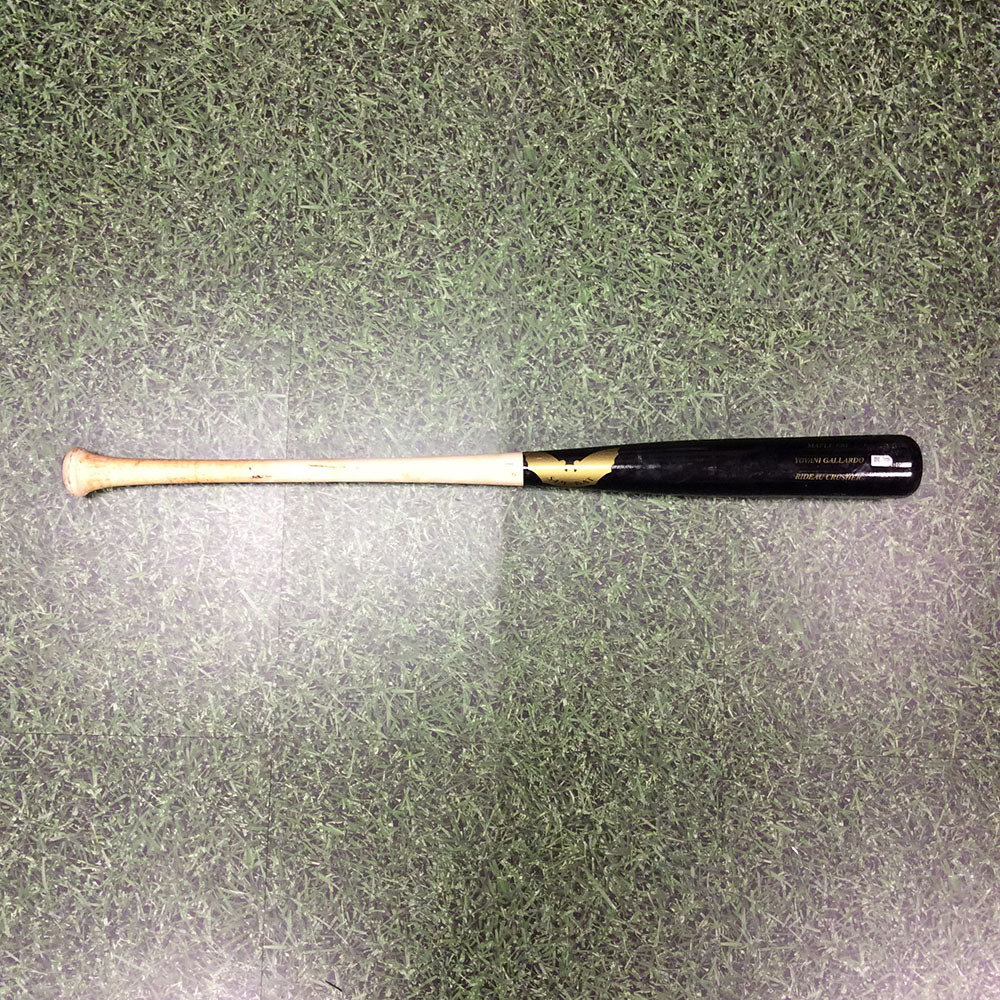 Brewers Charity Auction: Yovani Gallardo Game-Used Cracked Bat HZ160587 ...