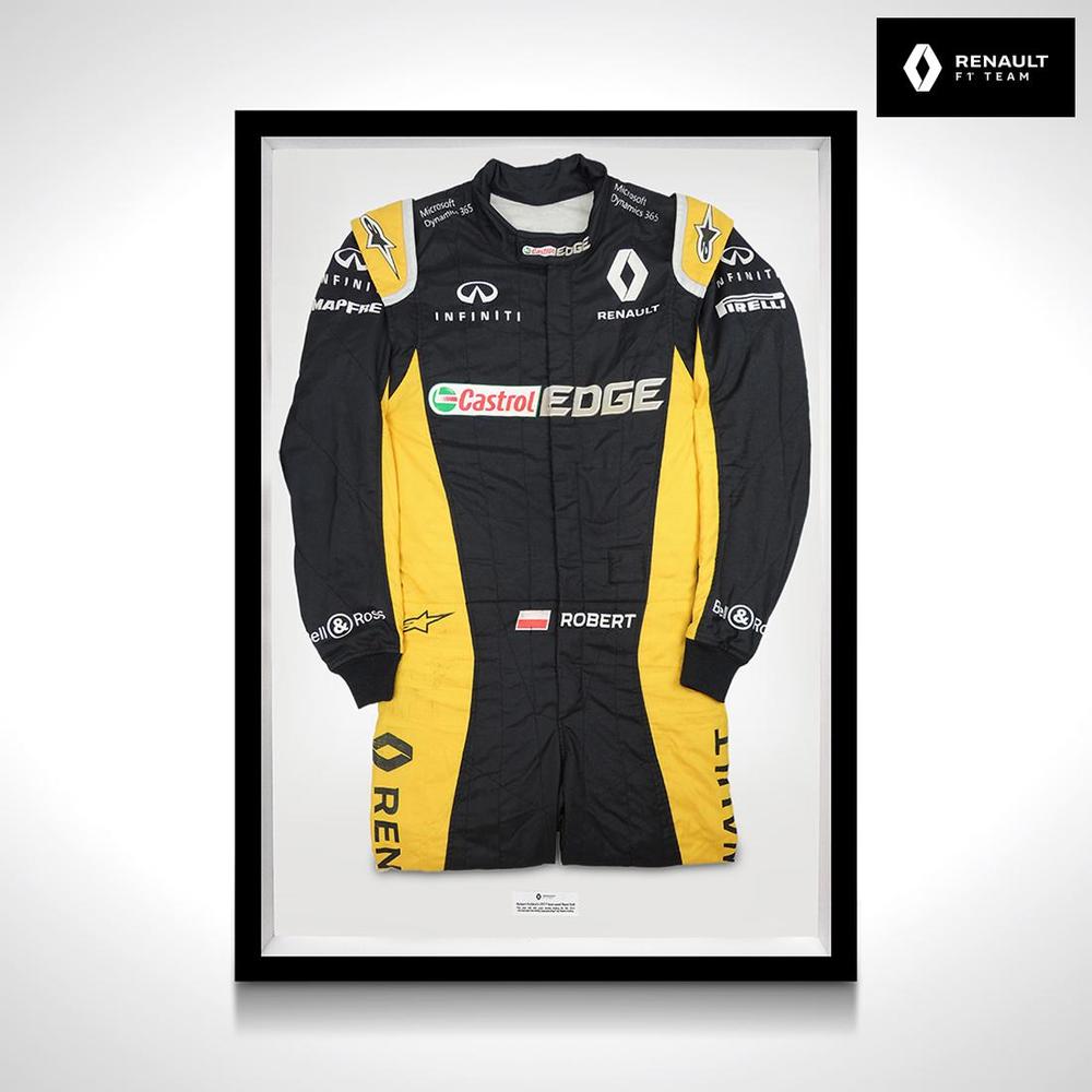 Robert Kubica 2017 Framed Test-worn Race Suit - Renault F1 Team | F1 ...