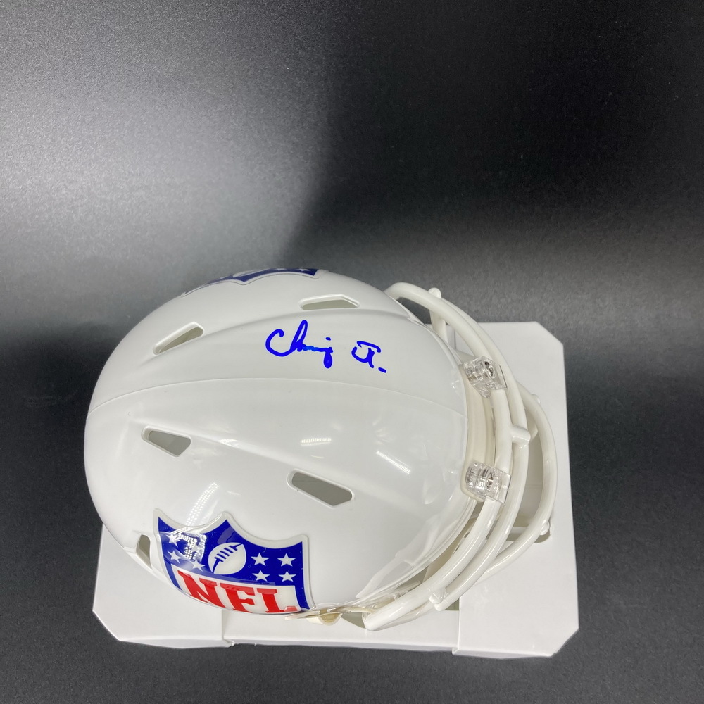 NFL - Dolphins Channing Tindall Signed NFL Shield Mini Helmet | The ...