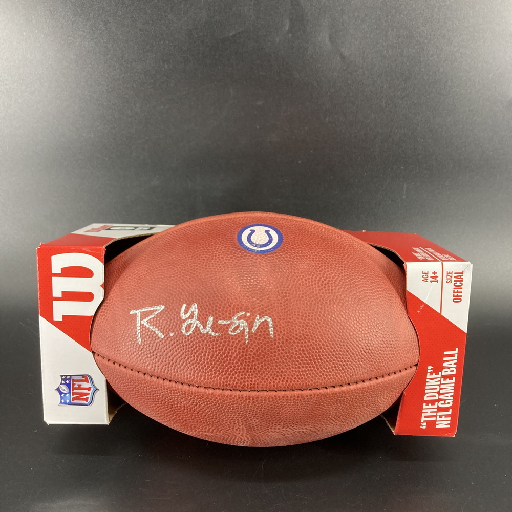 Colts - Rock Ya-Sin Signed Panel Ball With Colts Logo | The official ...