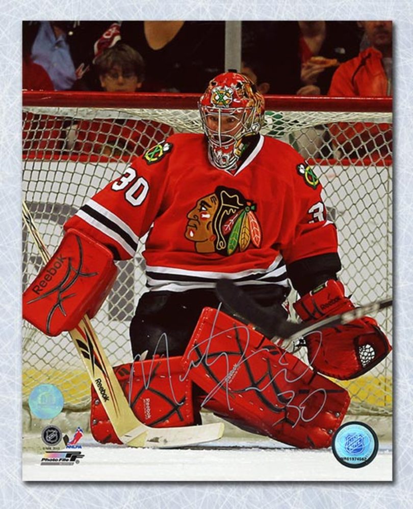 Marty Turco Chicago Blackhawks Autographed 16x20 Photo - NHL Auctions