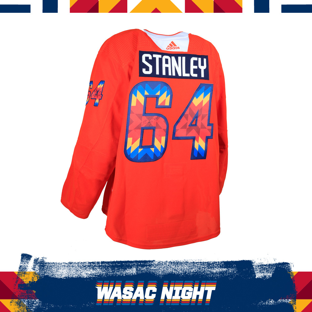 LOGAN STANLEY #64 Team Issued Limited Edition WASAC heritage night ...