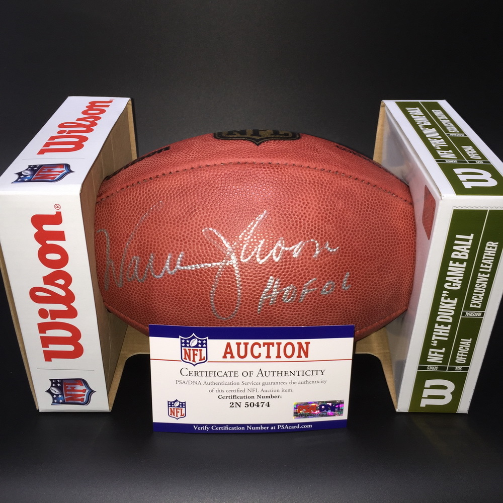 HOF - Oilers Warren Moon Signed Authentic Football | The official ...