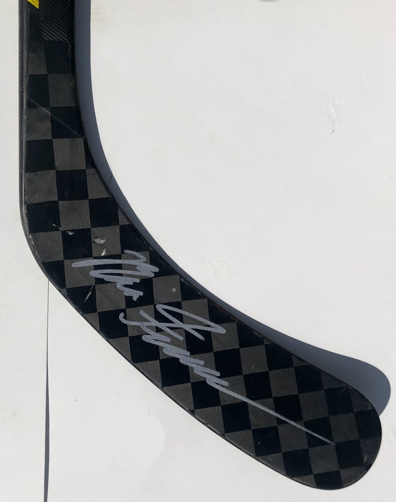#38 Mario Ferraro Game Used Stick - Autographed - San Jose Sharks - NHL ...