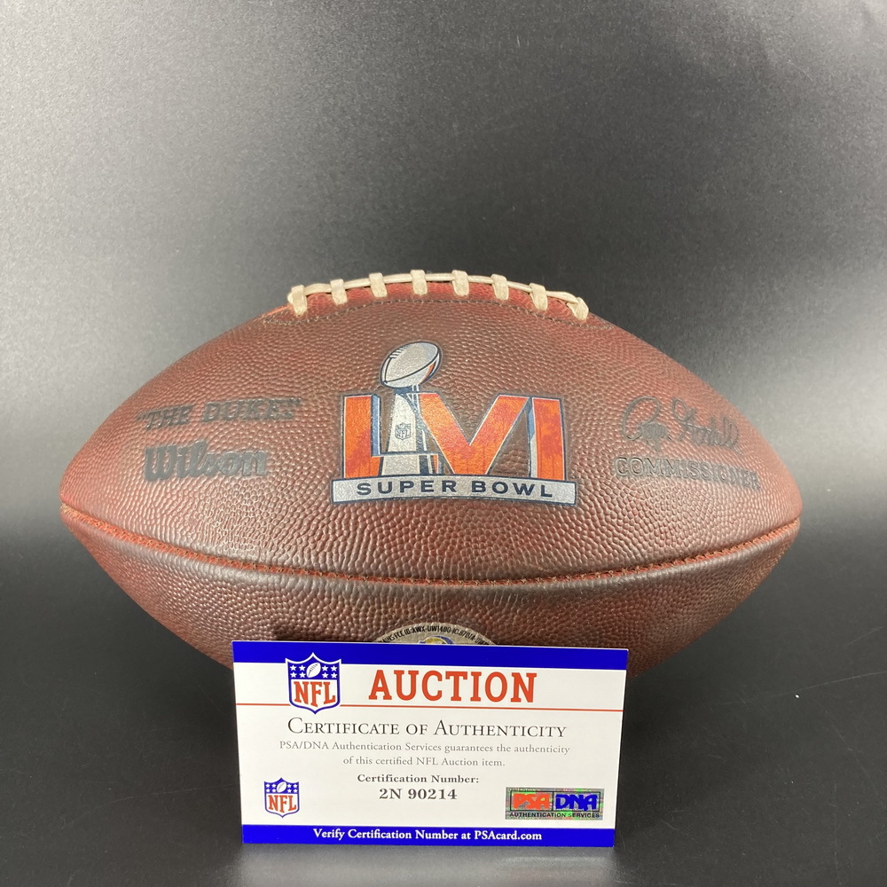 NFL - Super Bowl LVI (Rams vs Bengals) Game Used Football | The ...