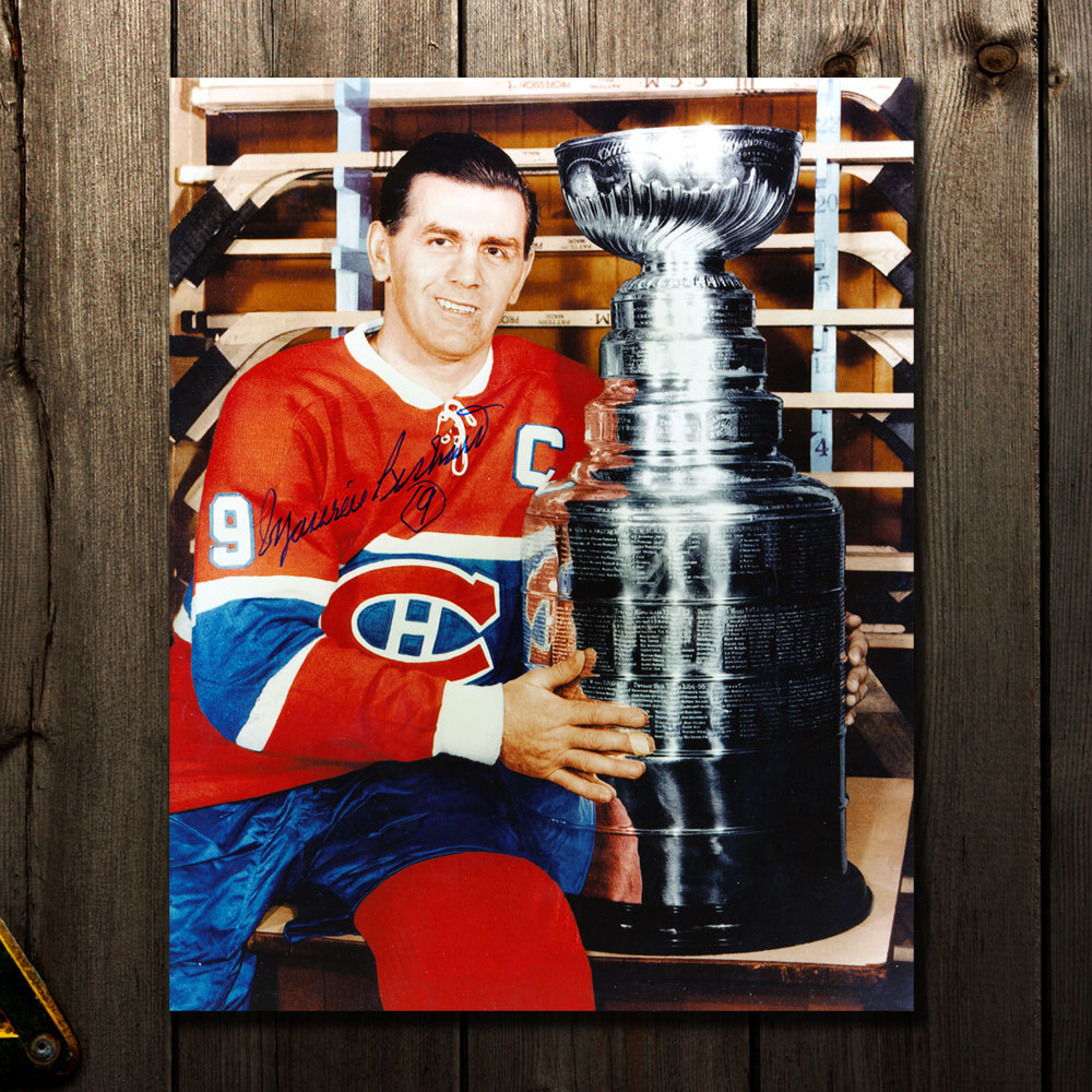 Maurice Richard Montreal Canadiens Stanley Cup Autographed 8x10 - NHL ...