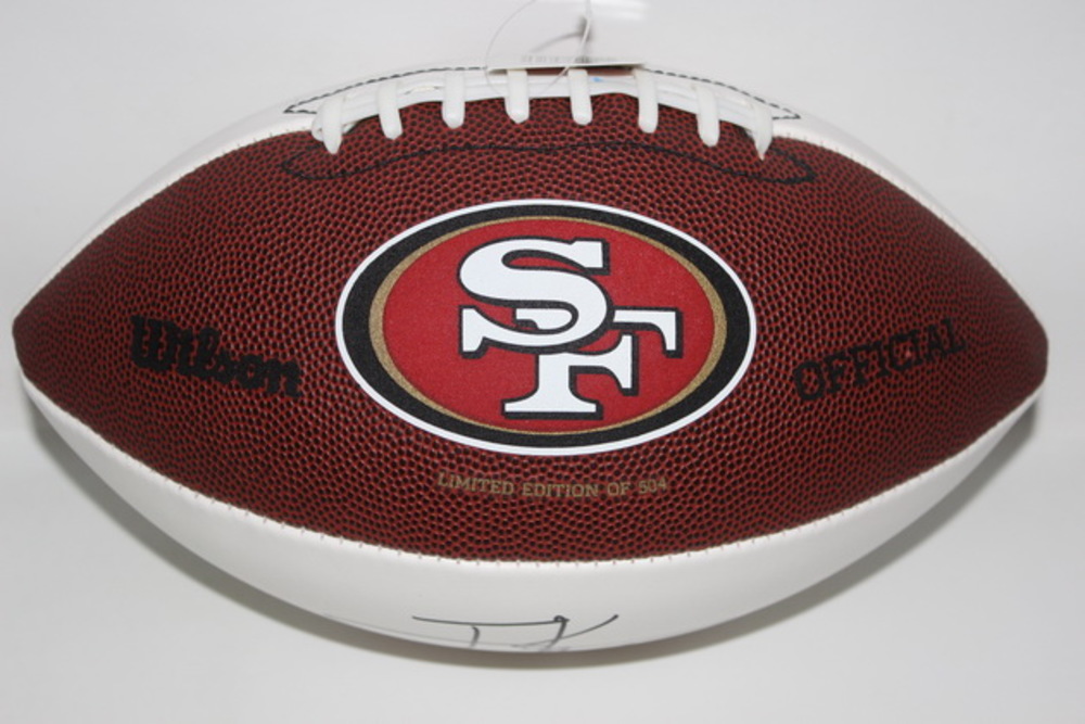 49ERS - FRANK GORE LASER INSCRIBED PANEL BALL W/ 49ERS LOGO (49ERS ALL ...