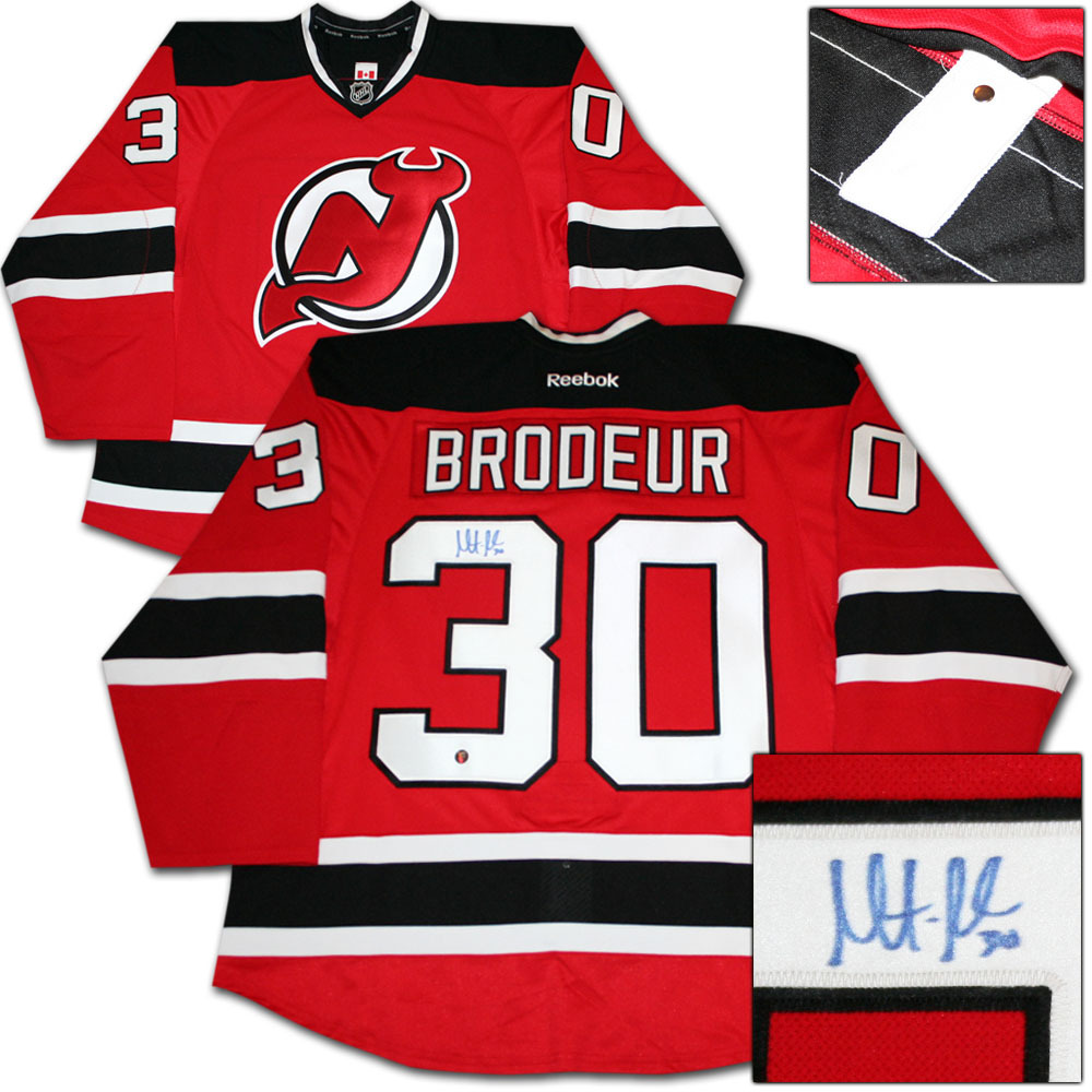 Martin Brodeur Autographed New Jersey Devils Authentic Pro Jersey - NHL ...