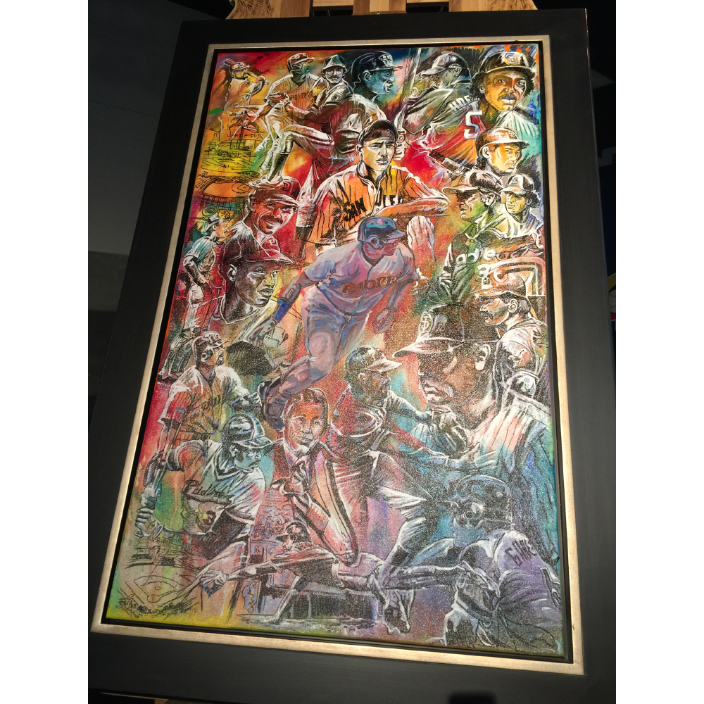 2016 MLB All-Star FanFest Painting by Artist Gene Locklear | MLB Auctions