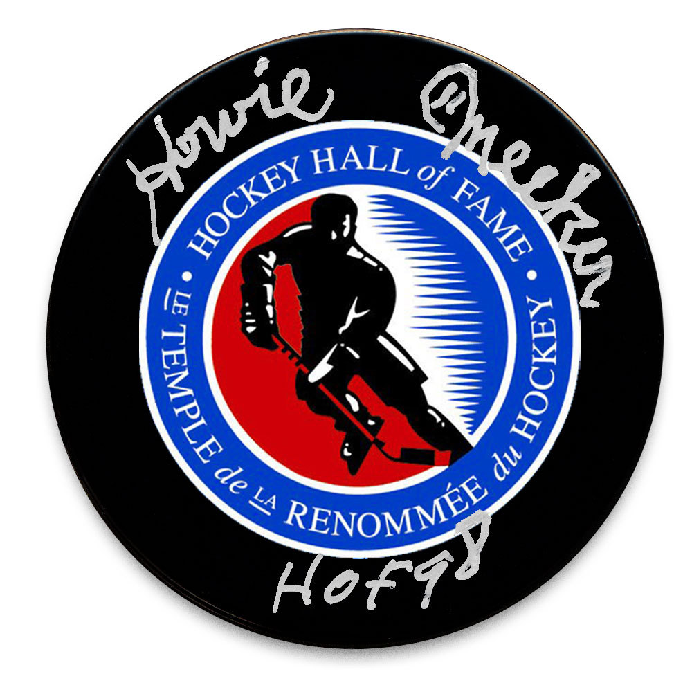 Howie Meeker Hockey Hall of Fame Autographed Puck - NHL Auctions