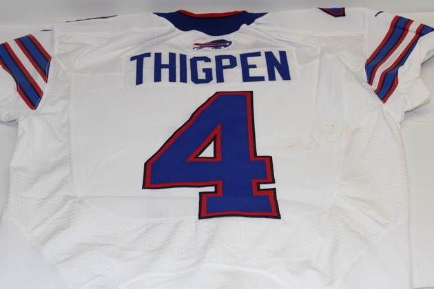 BILLS - TYLER THIGPEN GAME ISSUED JERSEY - 2012 | The official auction ...